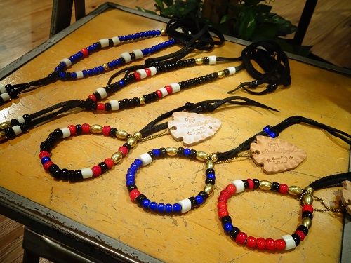 Rooster King & Co./CG別注NECKLACE&BRACELET : CHARCOAL*GREEN Rooster King & Co./CG別注NECKLACE&BRACELET : CHARCOAL*GREEN
