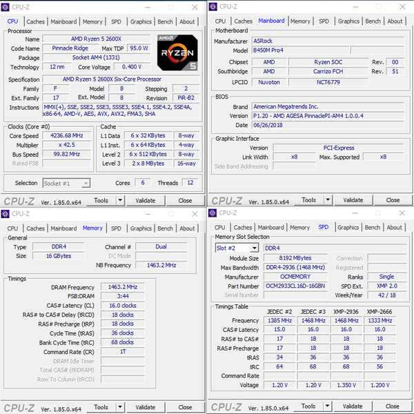 ASRock B450M Pro4にて設定なしDDR4-2933起動を試す : AKIBA ASRock B450M Pro4にて設定なしDDR4-2933起動を試す : AKIBA