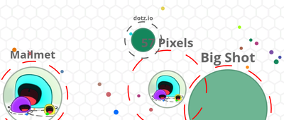 〇を操作して成長させる細胞捕食ゲーム風マルチプレイ対戦ゲーム【Dotz.io】 : やったぜゲームズ