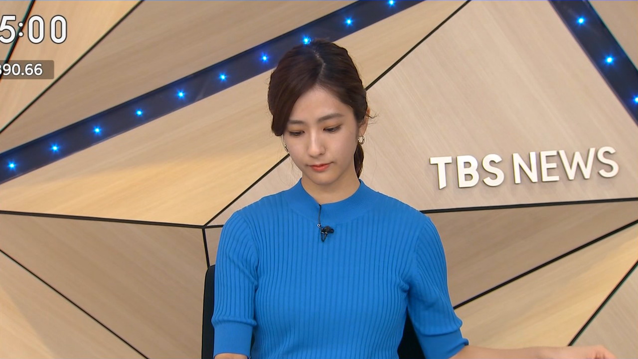 【画像】TBS NEWSで田村真子アナのニットおっぱい！ : 女子アナお宝画像速報－5chまとめ