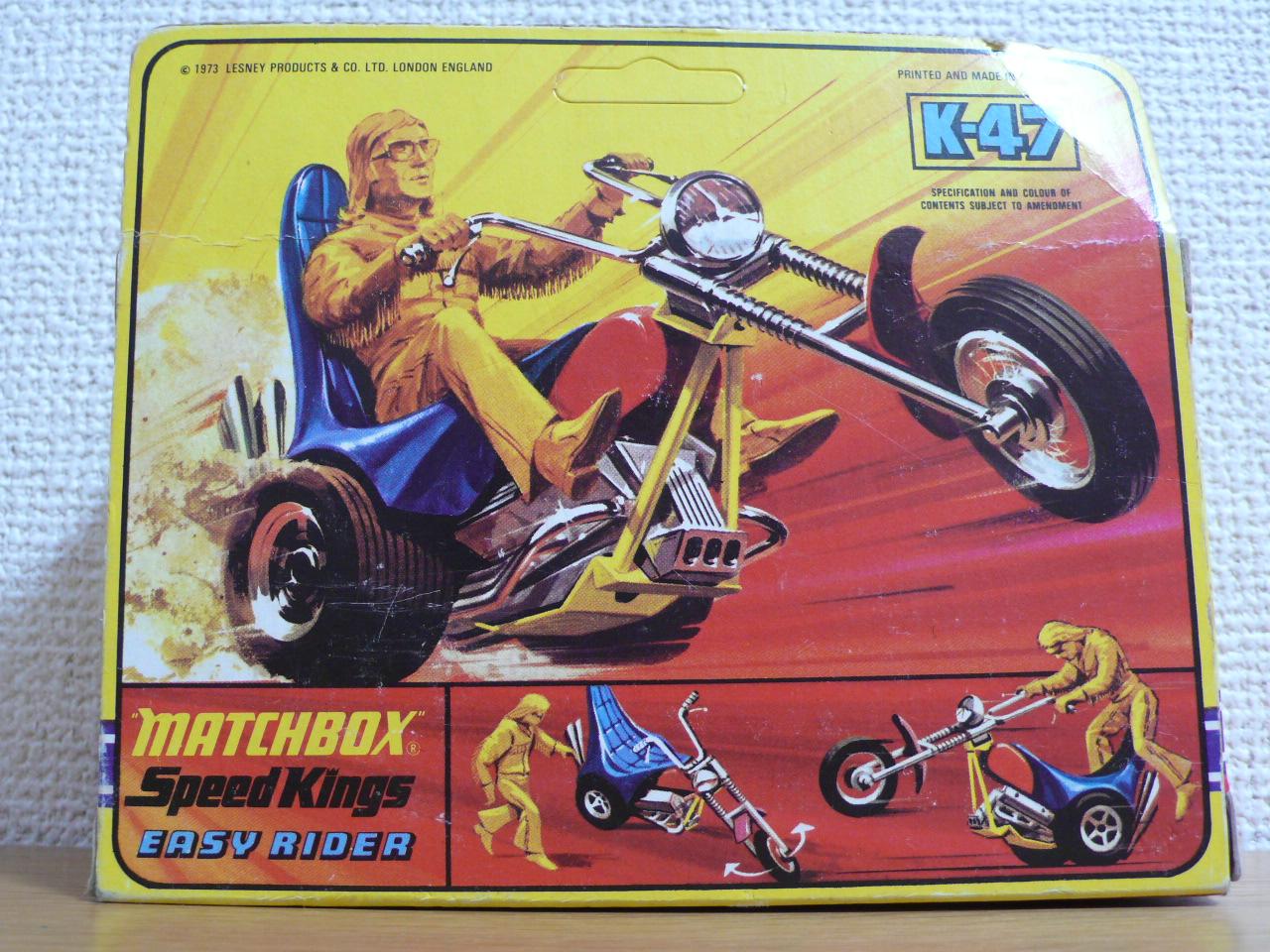 （続）コレクションの整理、はじめました。:K-47 EASY RIDER "Speed Kings" 1973 MATCHBOX
