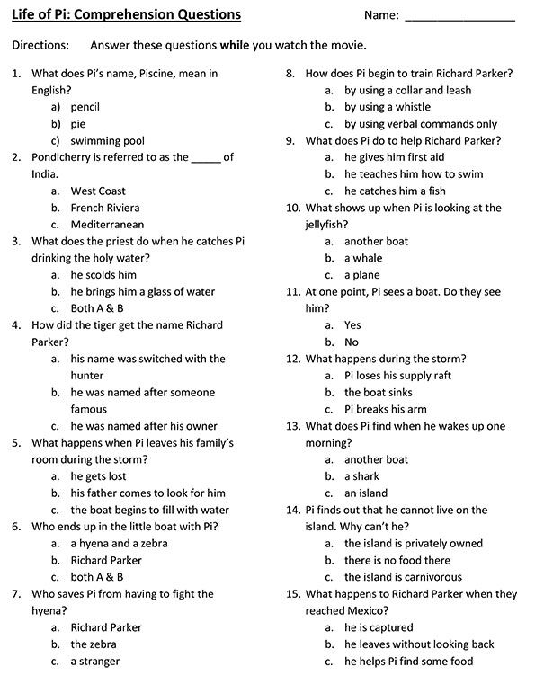 LIFE OF PI - movie activities : 英語圏文化特殊講義(Lectures on Cultures of the ...