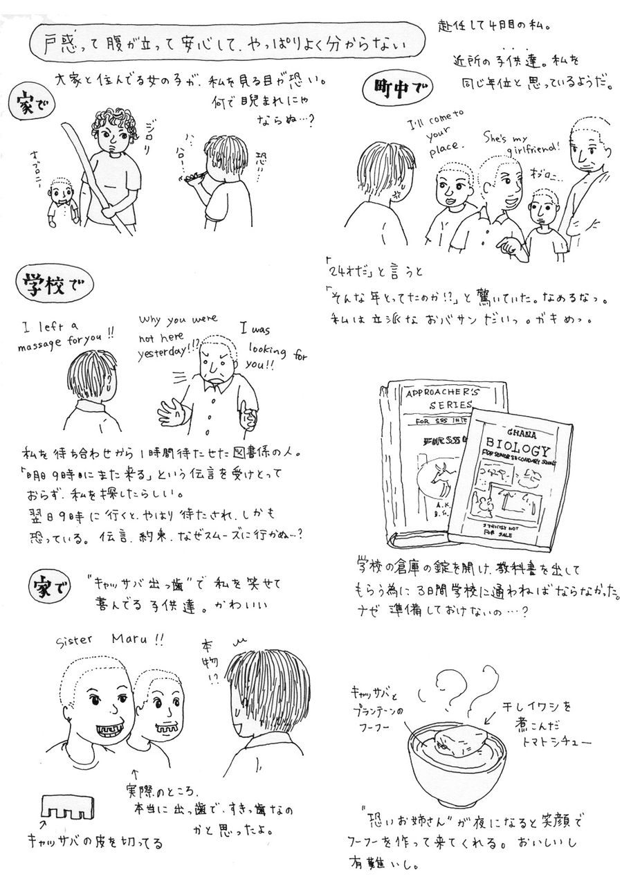 初めてのPotsinの生活は… : 空色自然堂 in Ghana