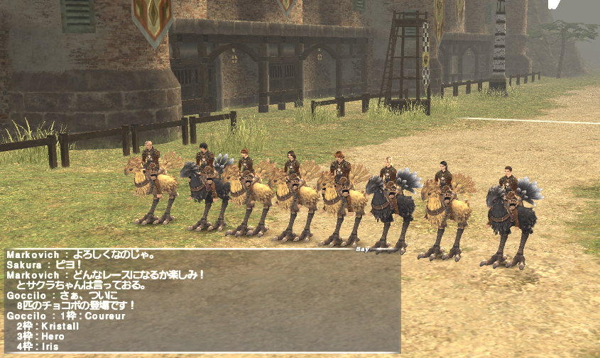 チョコボレース(M) : 【FFXI】あひるの庭。