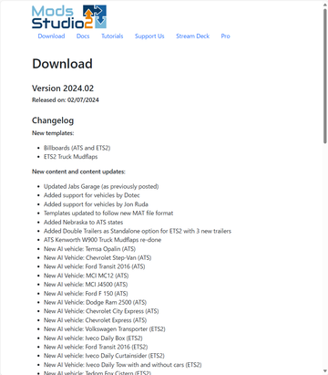 【Mods Studio2を使う No.14】バージョンチェック【 #ETS2 日記 No.61】 : はまかぜの旅団