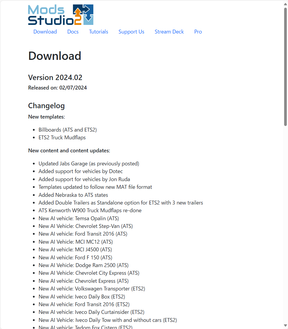【Mods Studio2を使う No.14】バージョンチェック【 #ETS2 日記 No.61】 : はまかぜの旅団