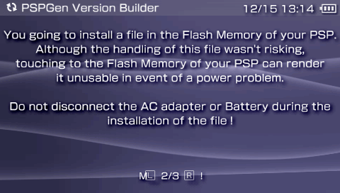 PSVita ハック : バージョンの偽装ができる - PSPGen Version Builder
