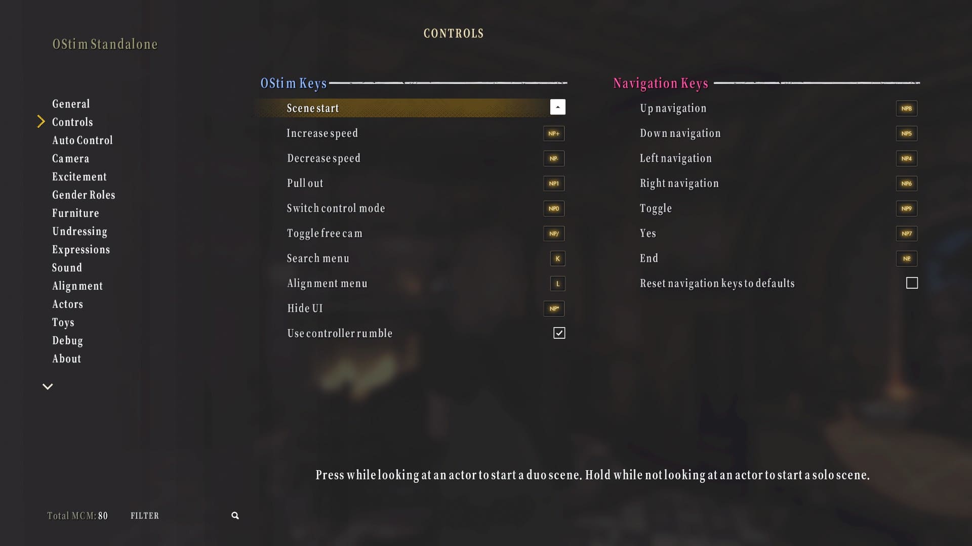 OstimのシーンでSolo Animationを再生してみよう : SkyrimアダルトMod日記