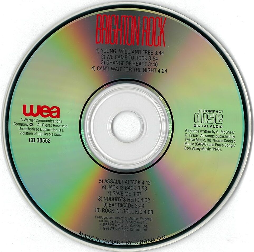 HR/HM 輸入オリジナル盤・廃盤ハンターの猟盤日記 : BRIGHTON ROCK/Young Wild and Free