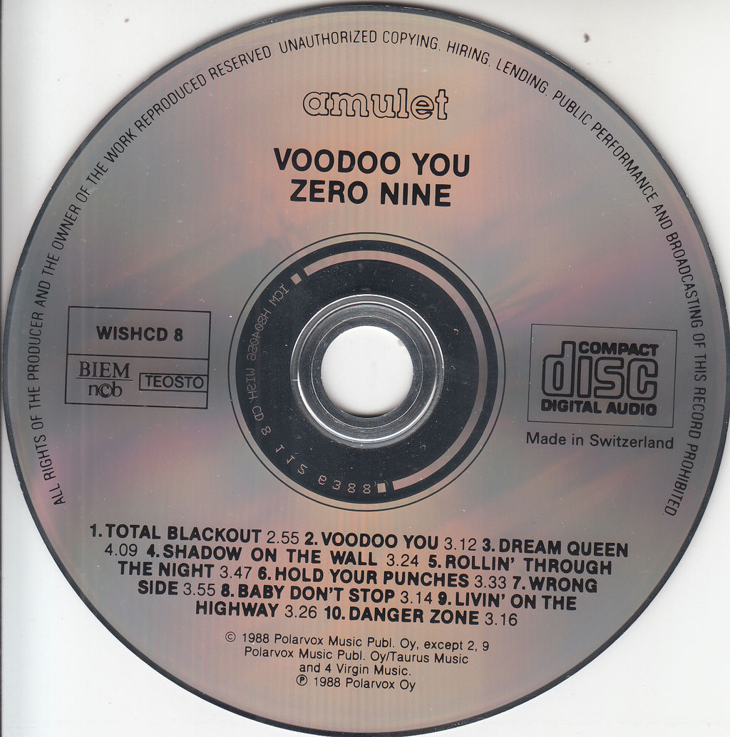 HR/HM 輸入オリジナル盤・廃盤ハンターの猟盤日記 : ZERO NINE/Voodoo you