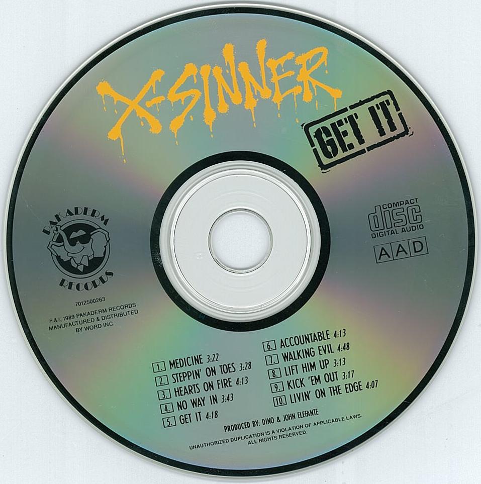 HR/HM 輸入オリジナル盤・廃盤ハンターの猟盤日記 : X-SINNER/Get It