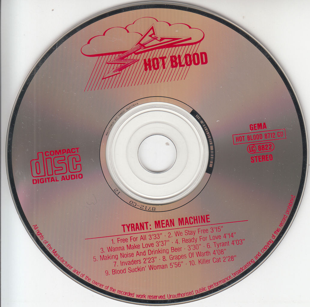 HR/HM 輸入オリジナル盤・廃盤ハンターの猟盤日記 : TYRANT/Mean Machine