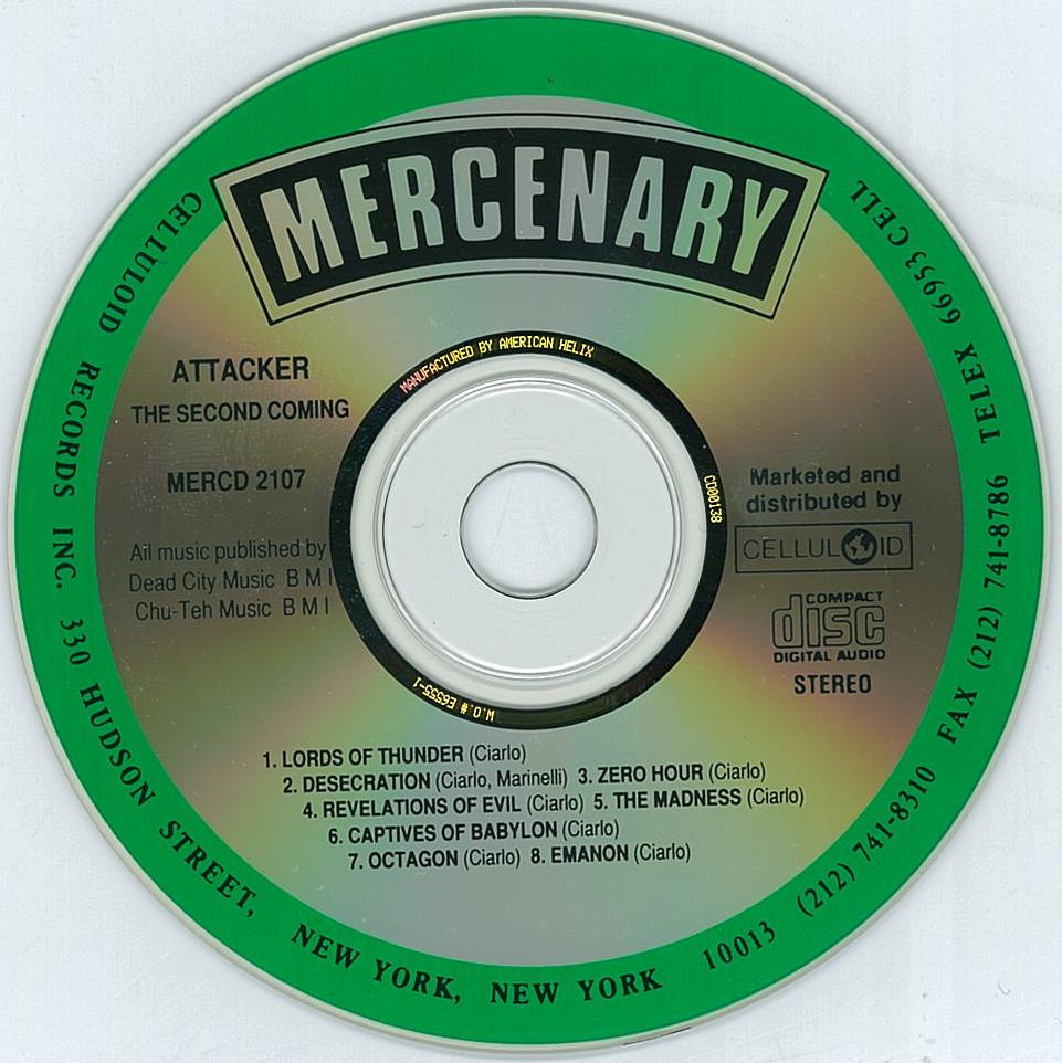 HR/HM 輸入オリジナル盤・廃盤ハンターの猟盤日記 : ATTACKER/The Second Coming