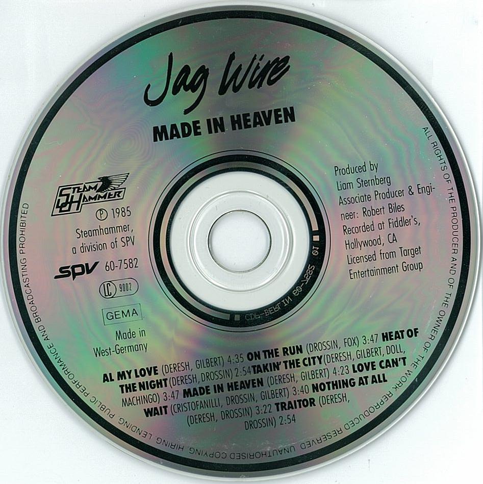 HR/HM 輸入オリジナル盤・廃盤ハンターの猟盤日記 : JAG WIRE/Made In Heaven