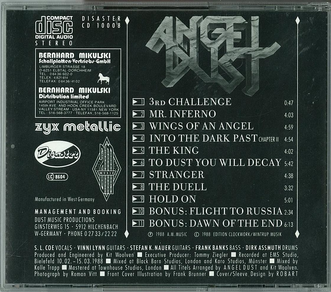 HR/HM 輸入オリジナル盤・廃盤ハンターの猟盤日記 : ANGEL DUST/To Dust You Will Decay