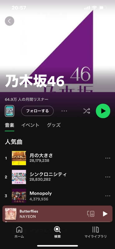 AKB48タイムズ（AKB48まとめ） : 【朗報】AKB48さん、乃木坂46にSpotifyのリスナー数で勝利! - livedoor Blog（ブログ）