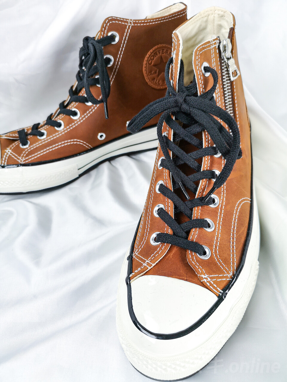 CONVERSE CT70 ハイカット × riri（リリ）コラボ。高級ファスナーとレザーアッパーでブーツライクな逸品 : モノズキ.com