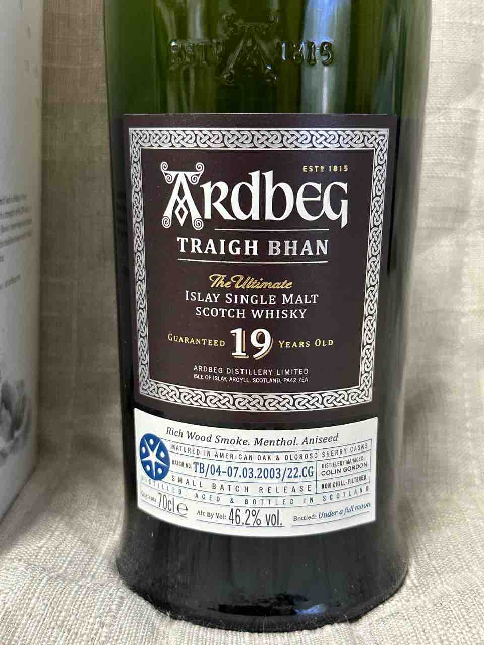 アードベッグ 19年トリーバンバッチ4/ Ardbeg 19 years Trigh Bhan Batch 4 : Whisky Cat's ...