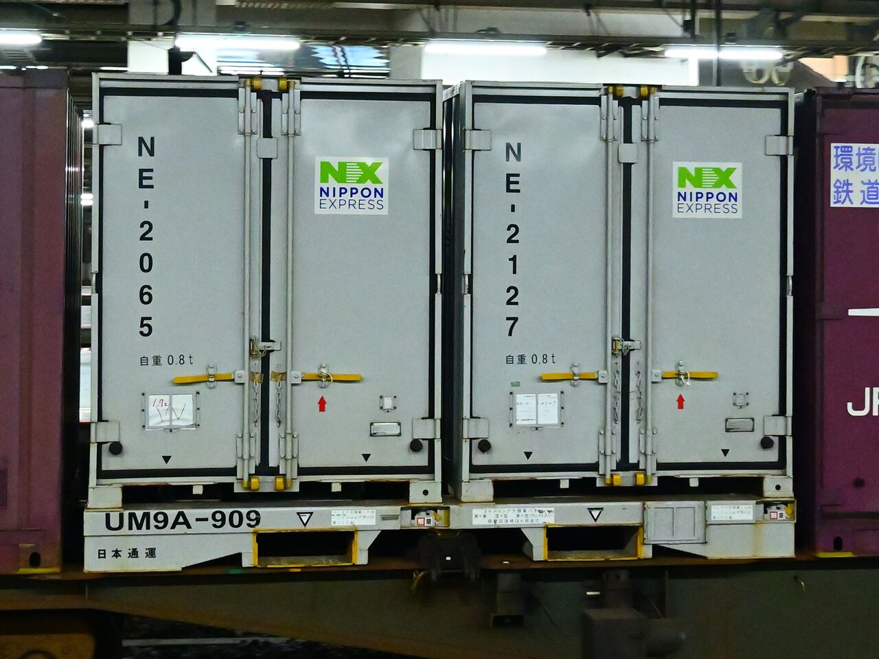 貨物撮影記録 : NE-2065,NE-2127,UM9A-909