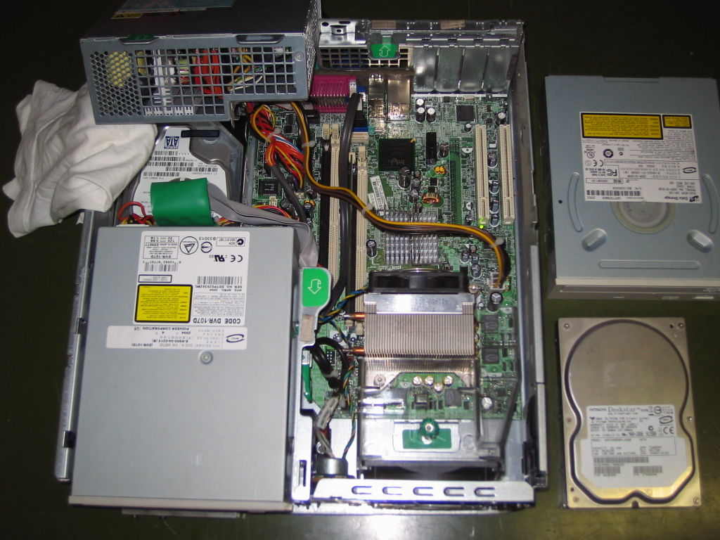 HP compaq dc5100 SFF ハードディスク交換 : 湘南のパソコン修理専門店 下田商会 0466-48-2386