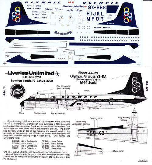 YS-11 c/n 2136,37,43,44,45,53,55,56 SX-BBG,H,I,K,L,P,Q,R OLYMPIC : all ...