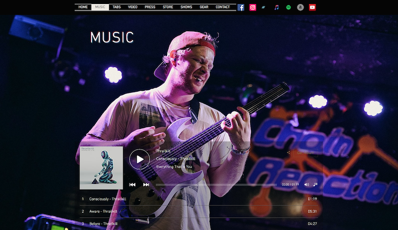 前からブログに載せようと思ってた『Wes Thrailkill』キングクリムゾン的ヴァンヘイレンギター？ : Blues For Tony