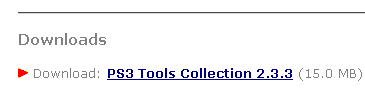 ハック済みPS3に役立つ各種ツールを集めた 「PS3 Tools Collection 2.3.3」 がダウンロード - gooブログはじめました！