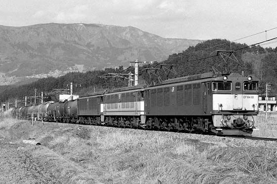 EF64-61＋EF64-49（更新）＋EF64-15＋タキ車（篠ノ井EF64×3） : FreeBee vol.2