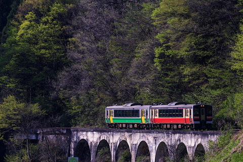 JR東日本郡山総合車両センターキハE120系@キハE120-2（眼鏡橋） : FreeBee vol.2