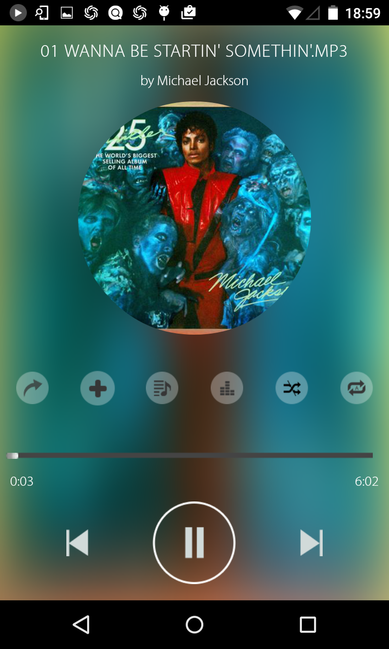 Android★SQUARE: Beautiful Music Player ～ 広告なしでフル機能使えるMP3プレイヤー