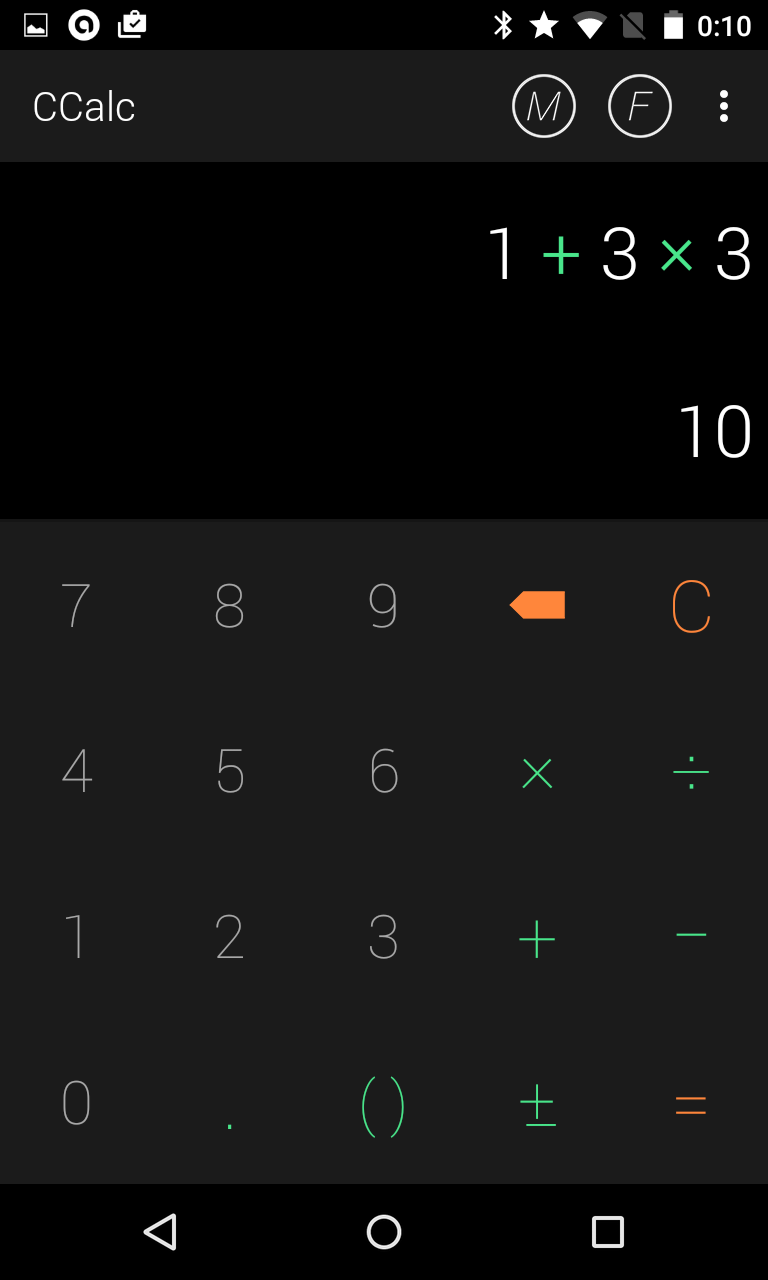 Android★SQUARE: CCalc The Complete Calculator ～ シンプルで多機能、メモリー機能が充実したオススメ電卓