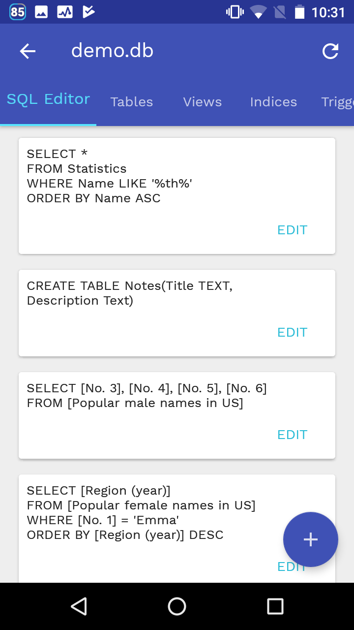 Android★SQUARE: SqlitePrime - SQLite database manager ～ 軽快動作のデーターベース