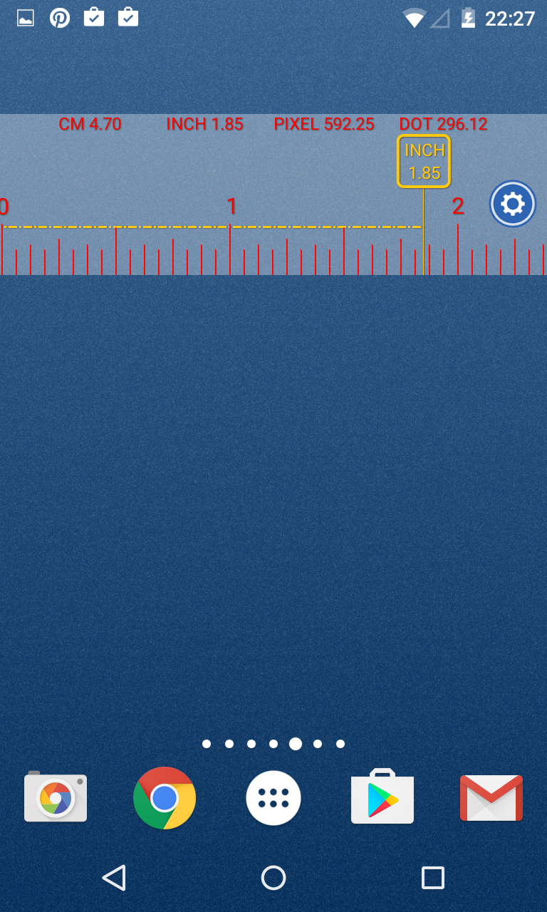 Android★SQUARE: On-screen Ruler(Free) ～ 0.1mm単位での計測が可能な電子定規