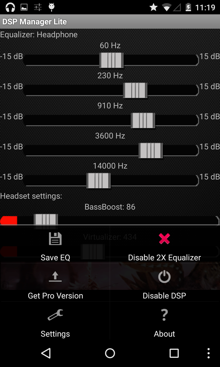 Android★SQUARE: DSP Manager & Equalizer Free ～ お使いの音楽プレイヤーにイコライザーとサラウンド効果を追加する