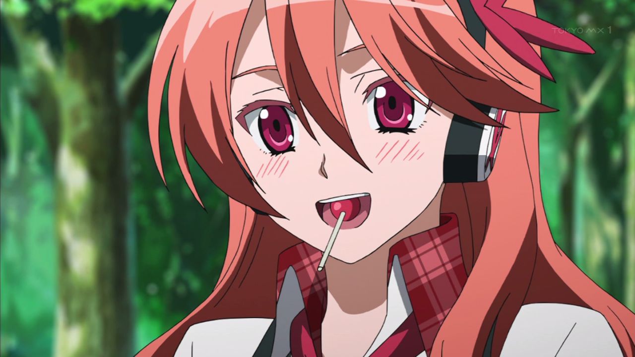 Safebooru - 1girl akame ga kill! blush brown hair candy chelsea (akame ...