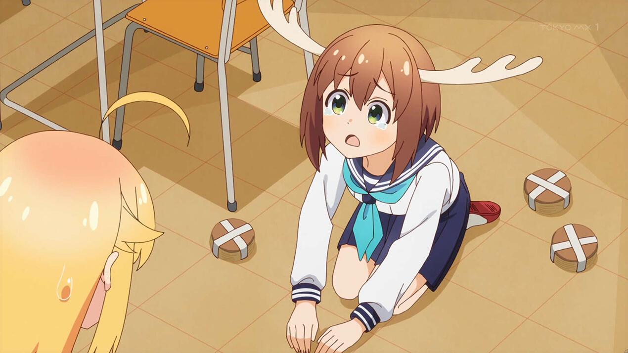 しかのこのこのここしたんたん 1話「ガール・ミーツ・シカ」…角も取れるし頭も取れるw : もぐもく独り言