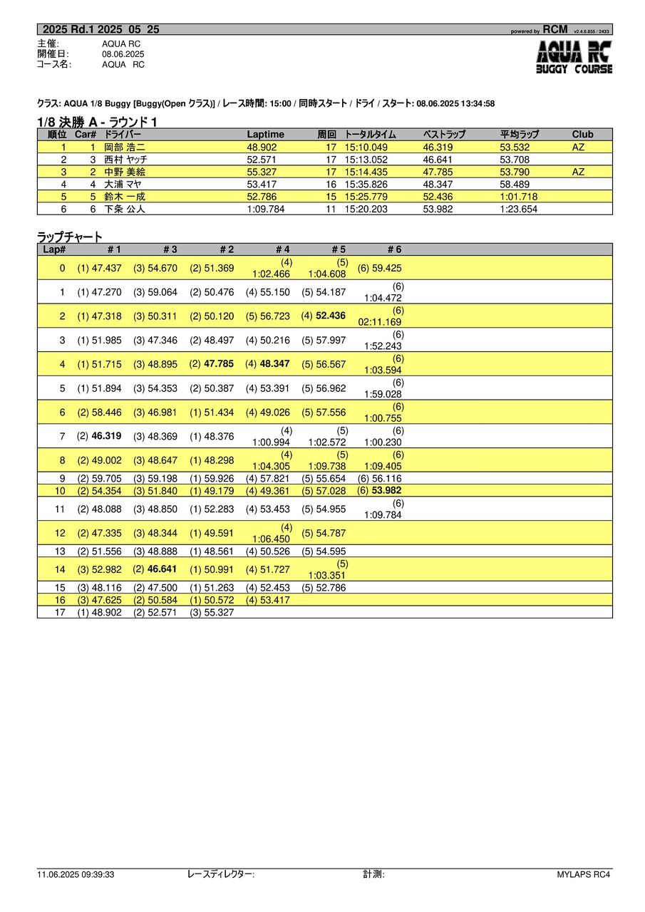 AQUA RC BuggyCourse blog