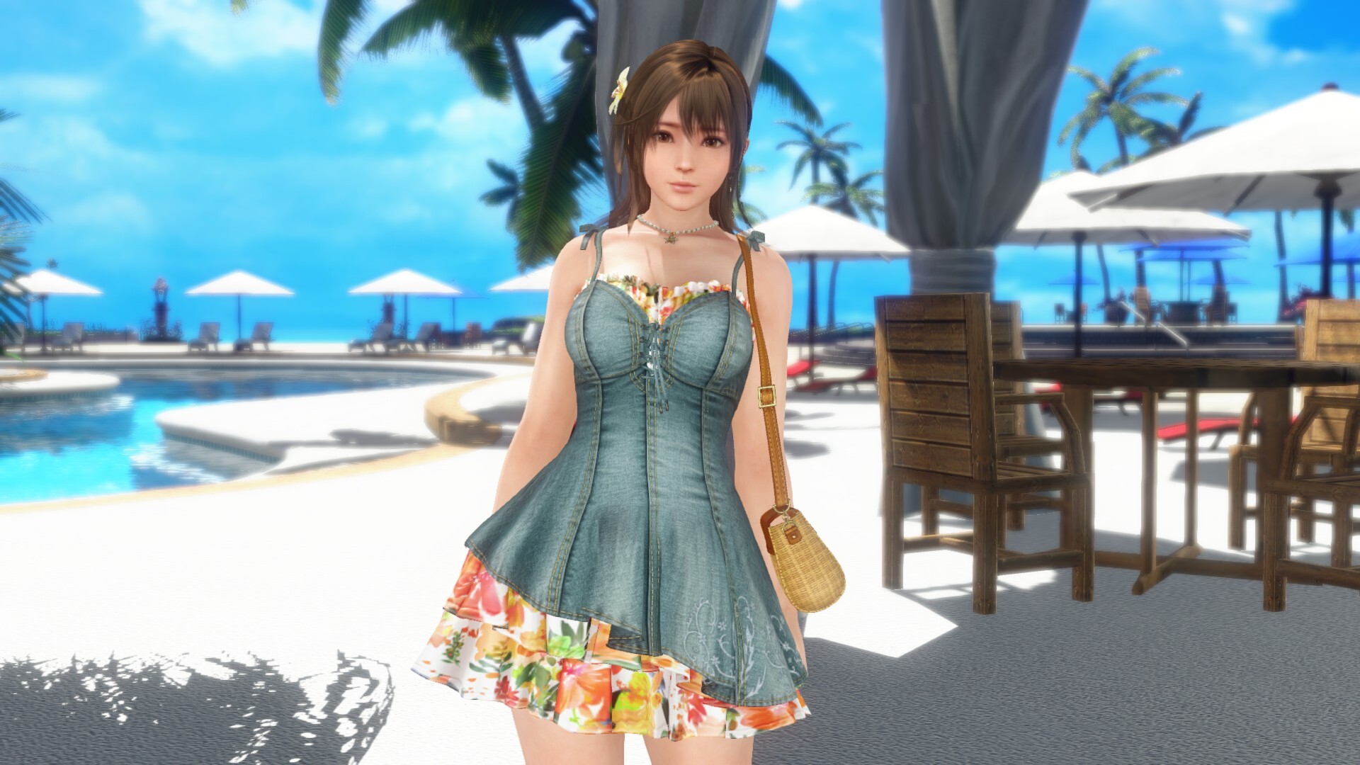 【DOAXVV】リゾートキャミソール・水色【水着紹介】 : DOAXVVオーナーのゲームブログ