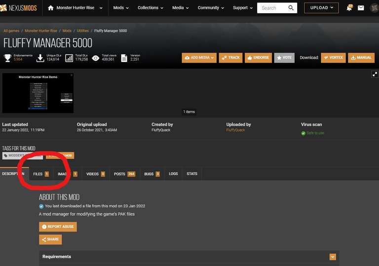 【モンハンライズサンブレイク STEAM版】Fluffy Manager 5000の使い方 & pak形式のMODの導入方法 : Game ...