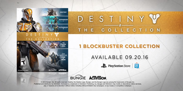 全DLCを含む完全版「Destiny:The Collection」が9月20日に発売決定！｜PlaySphere | PS5速報