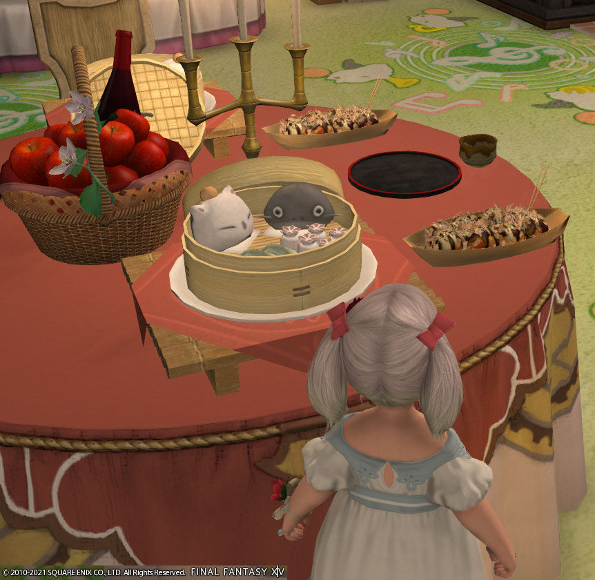 FF14 タコ焼き舟皿盛りがとってもアツアツで美味しそうヾ(〃^∇^)ﾉ : ありさ日記 日常