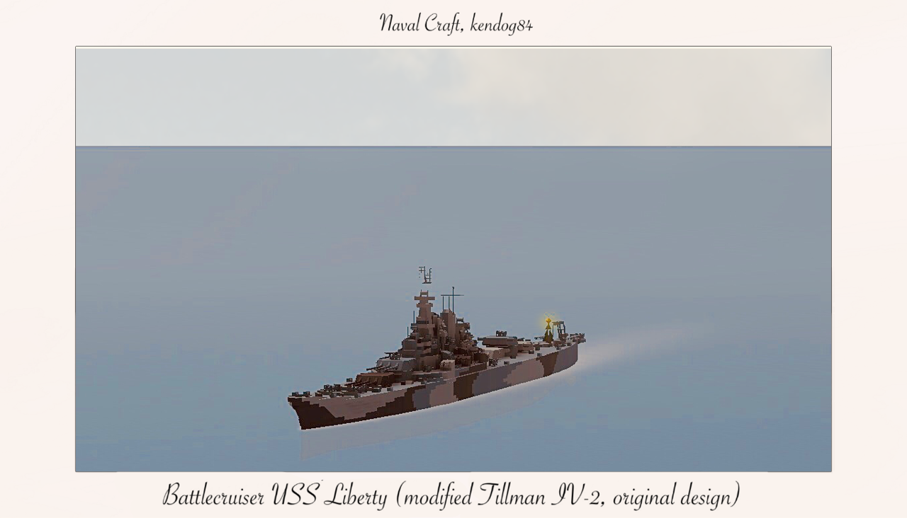 Naval Craft - Tillman IV-2 maximum battlecruiser USS Liberty (fictional ...