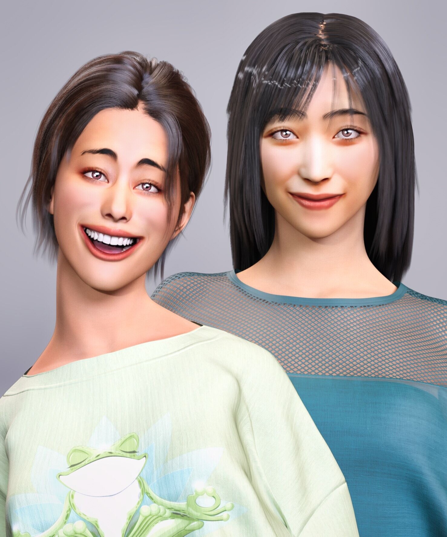 ＜ポートレート＞CG「姉妹」 ～モデルは「森川葵」と「高畑充希」～ : Ark Pilot