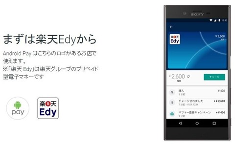 Google、「Android Pay」の国内サービスを開始。スタート時点では楽天Edyが対応 : 0を1にする！ 検査機メーカーになった町工場のブログ