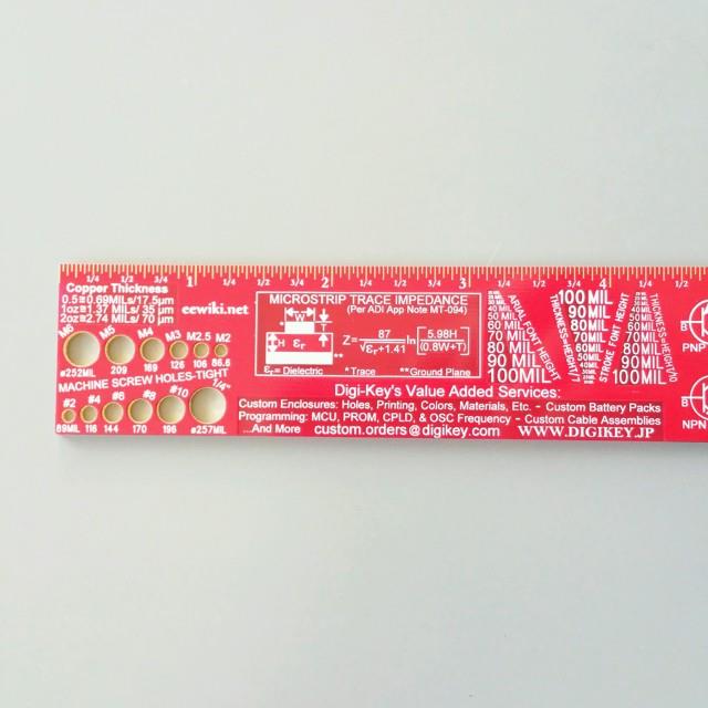 Digi-Keyから荷物。届いたのは「PCB-RULER-12INCH」 : 0を1にする！ 検査機メーカーになった町工場のブログ