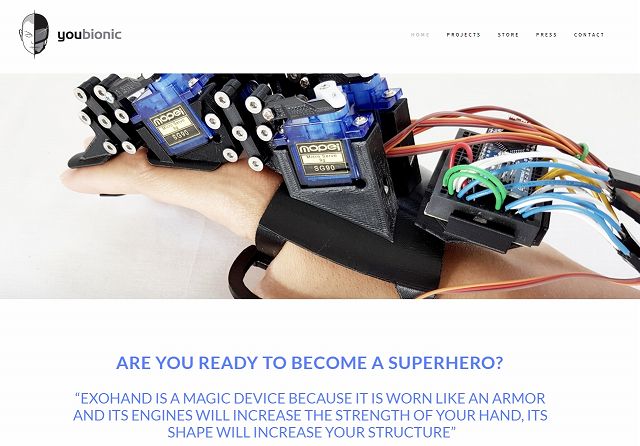 Youbionic、「Exohand」のデータ一式を発売。今なら50％オフの179ドル : 0を1にする！ 検査機メーカーになった町工場のブログ