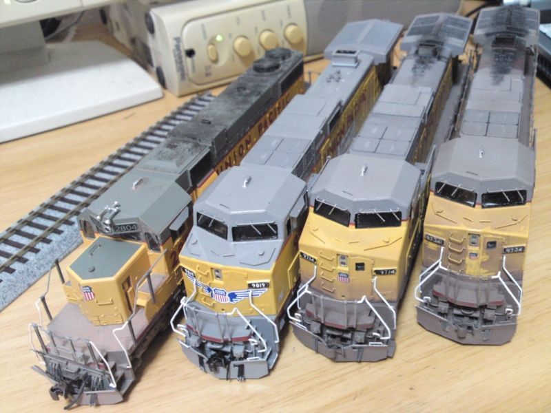 Athearn-Blue-Box GE C44-9w UP 9819 : あっしー の アメ鉄模型ライフ(asshie’s model-life)