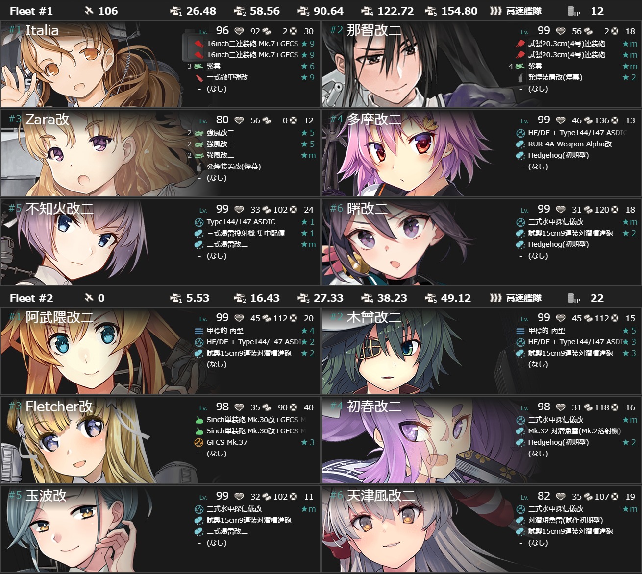 2025春イベ #E2-2甲[vs潜水鰆水鬼]【音威子府防衛線】 : naruの今を生きる