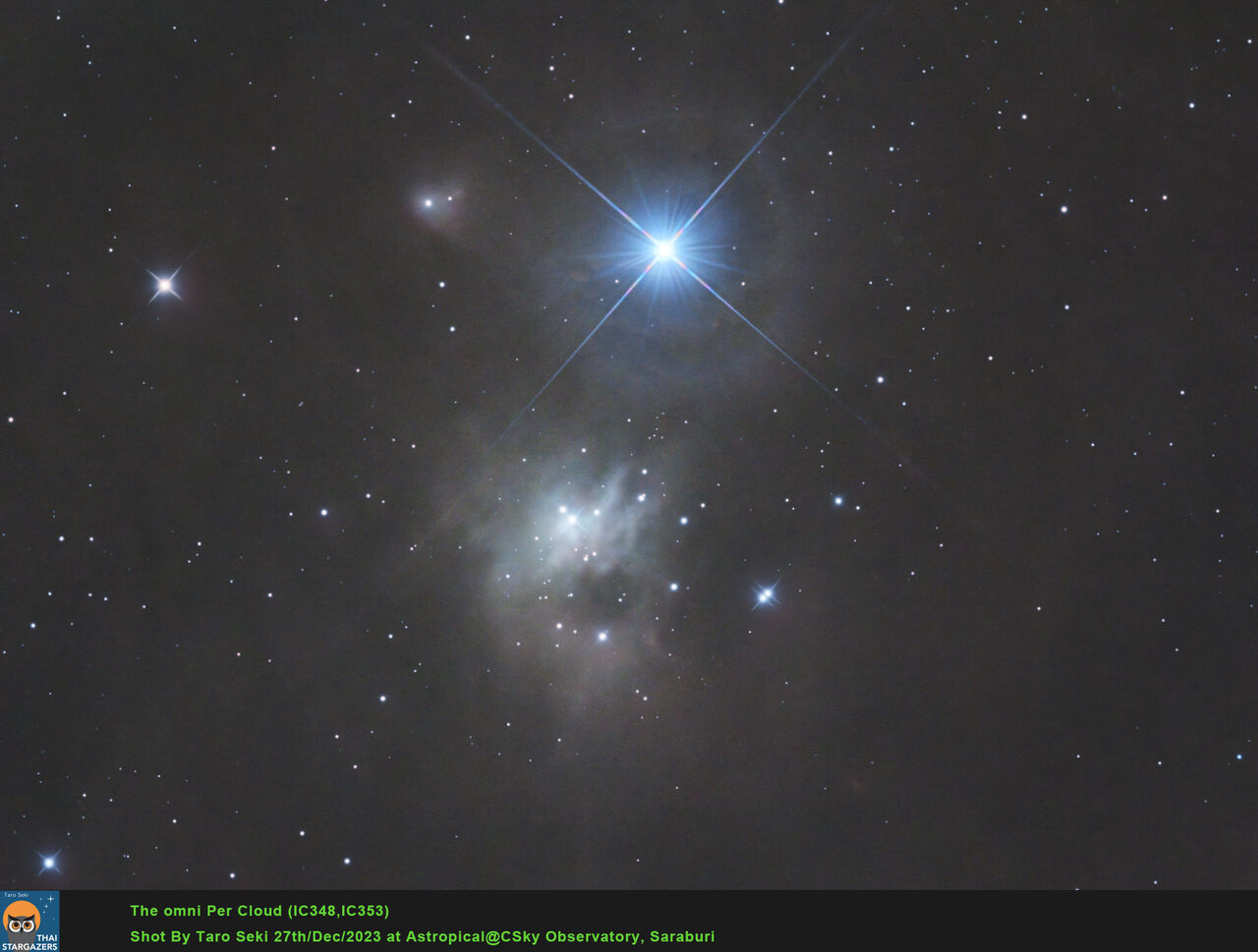(1340mm) The omni Per Cloud (ペルセウス座Omni星・星団) IC348,IC353 : Astropical
