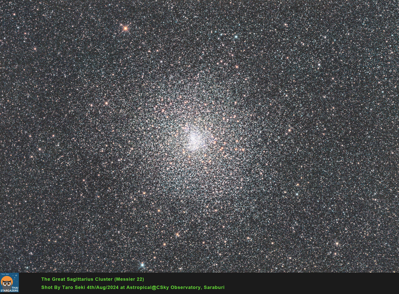 (2000mm) The Great Sagittarius Cluster (射手座の大球状星団) Messier 22 : Astropical